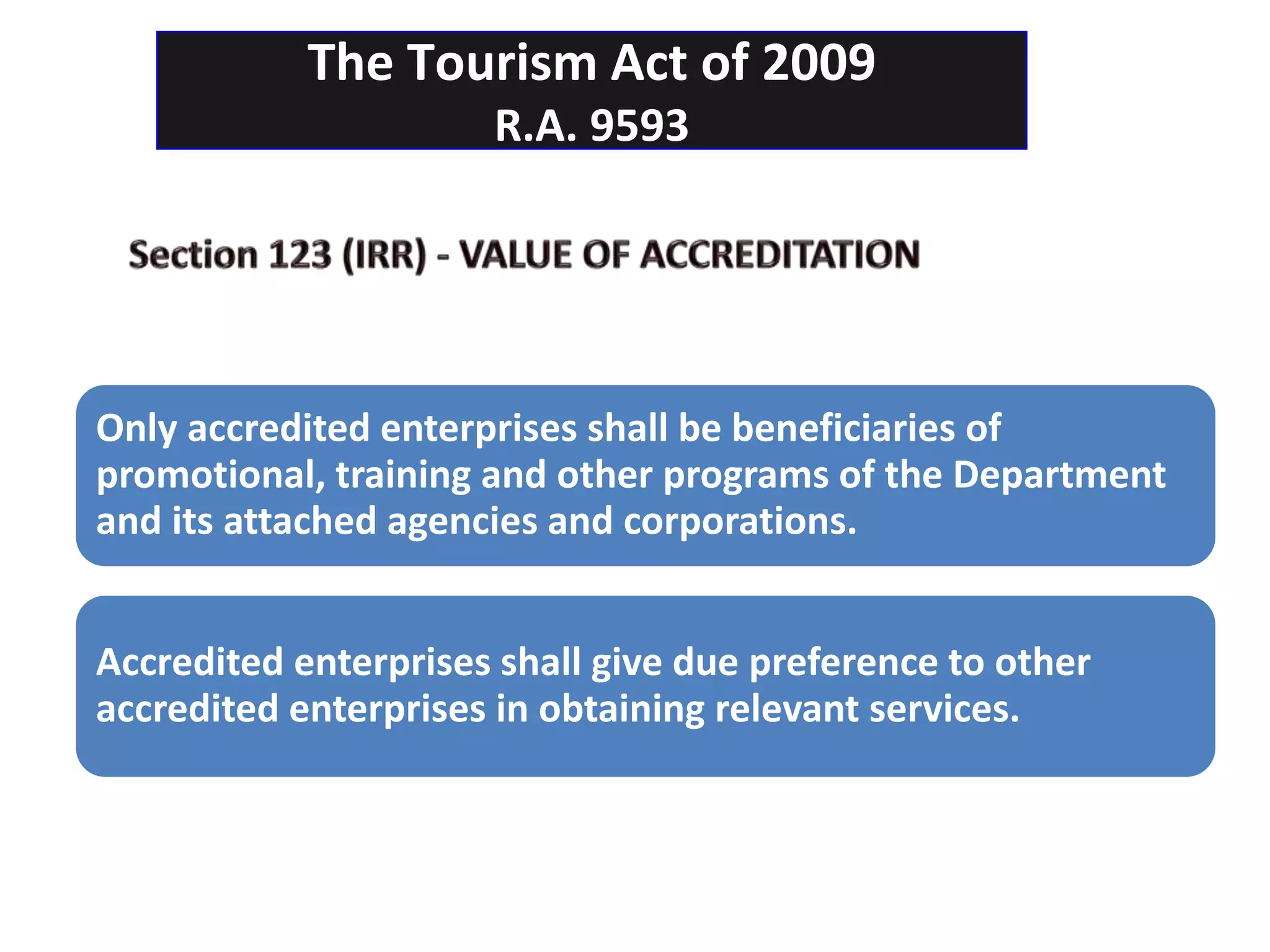 Accreditation standards for hotels | PPTX