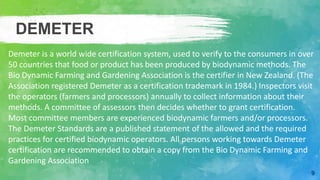 Accredition and cirtification agencies in organic farming | PPTX