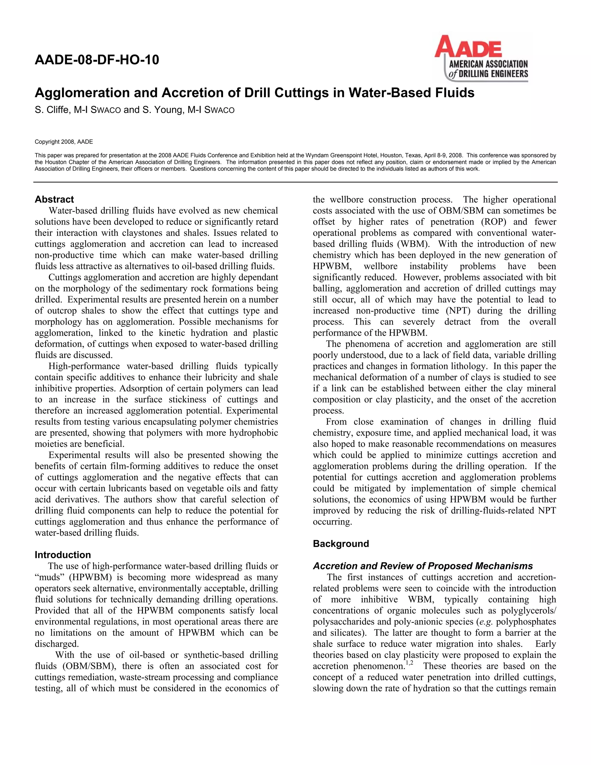 Accretion+agglomeration+cuttings+aade 08-df-ho-10[1] | PDF