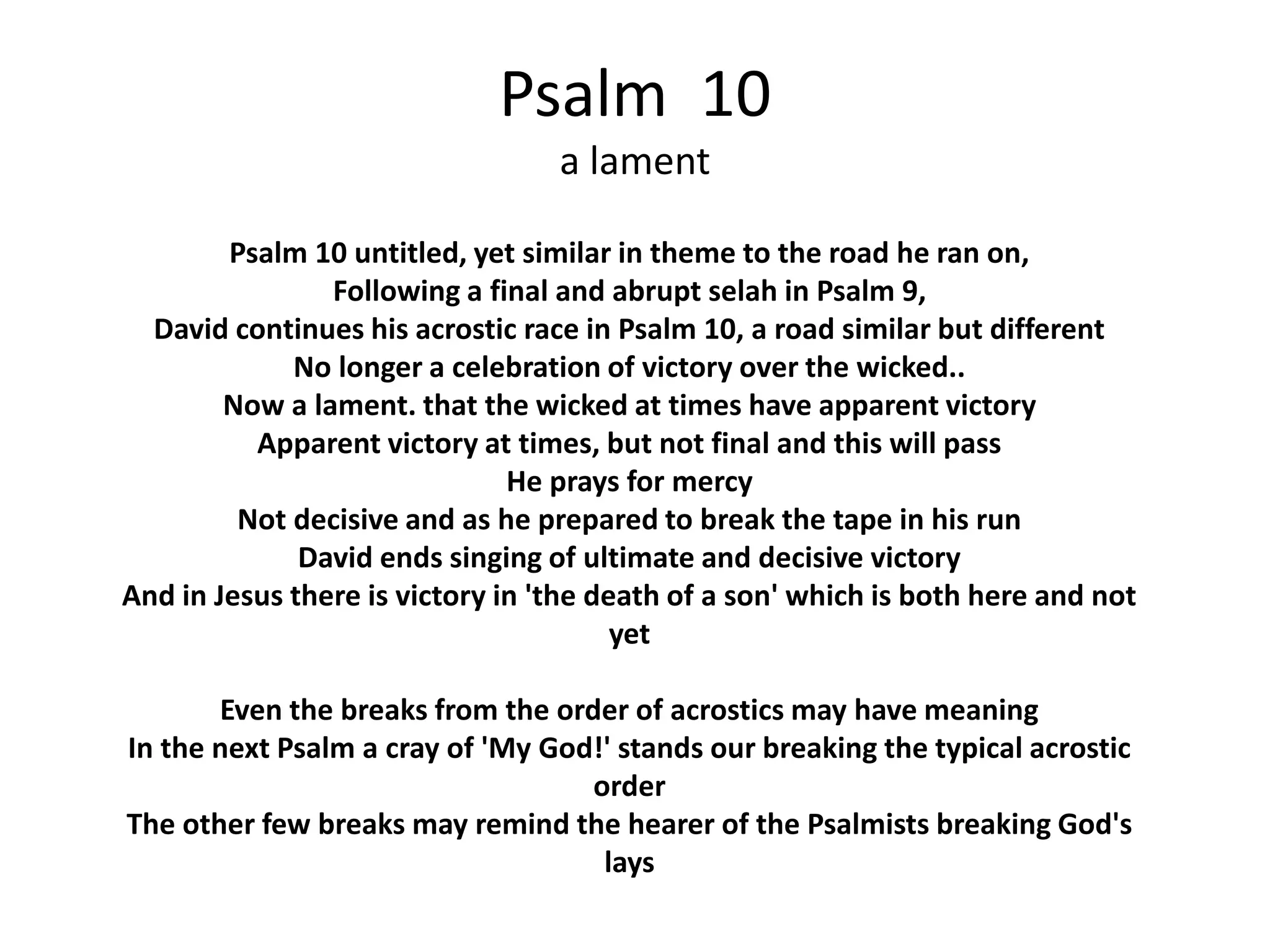 The Acrostic Psalms | PPTX