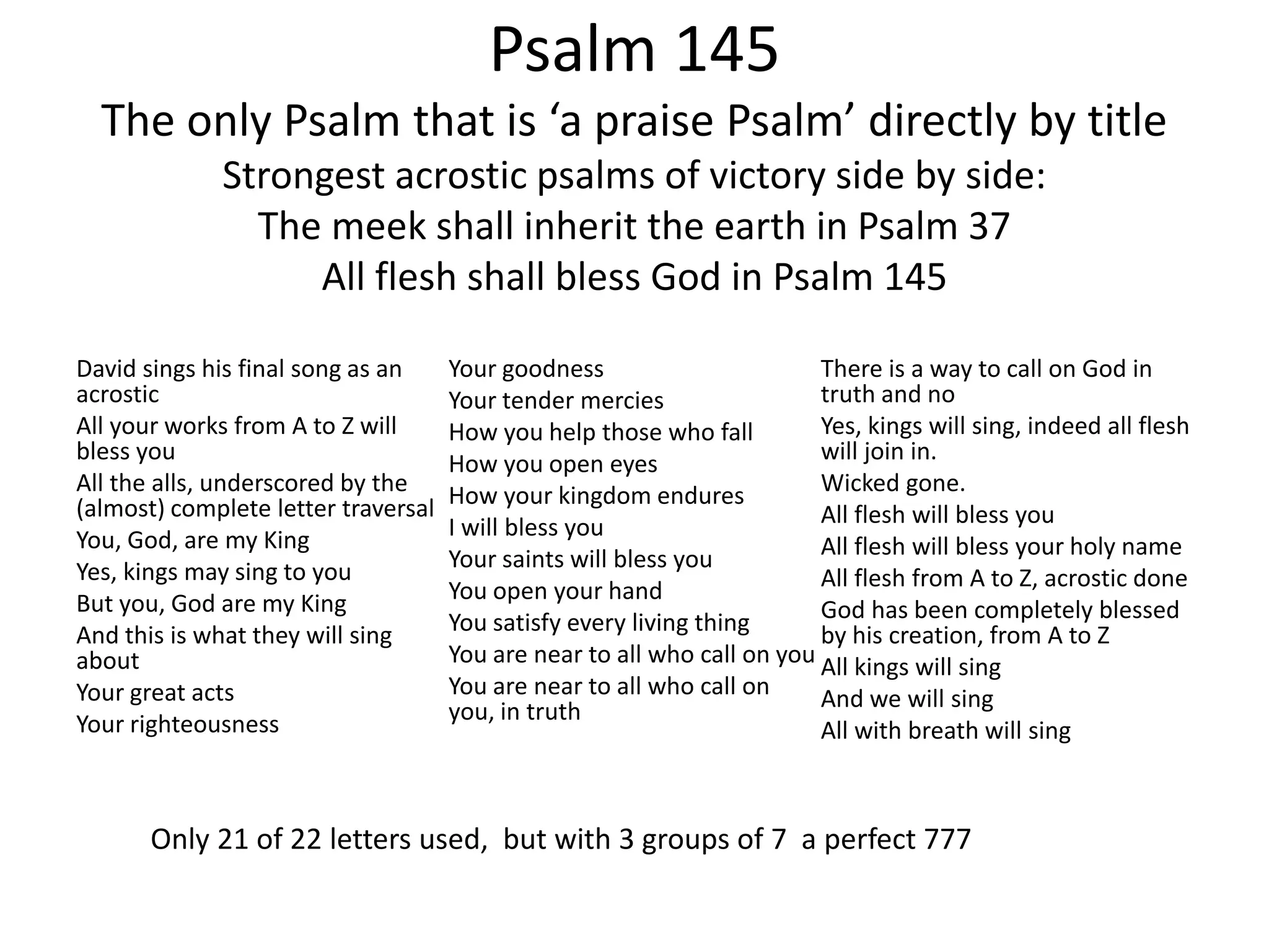 The Acrostic Psalms | PPTX