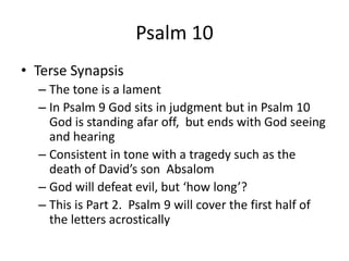The Acrostic Psalms | PPTX