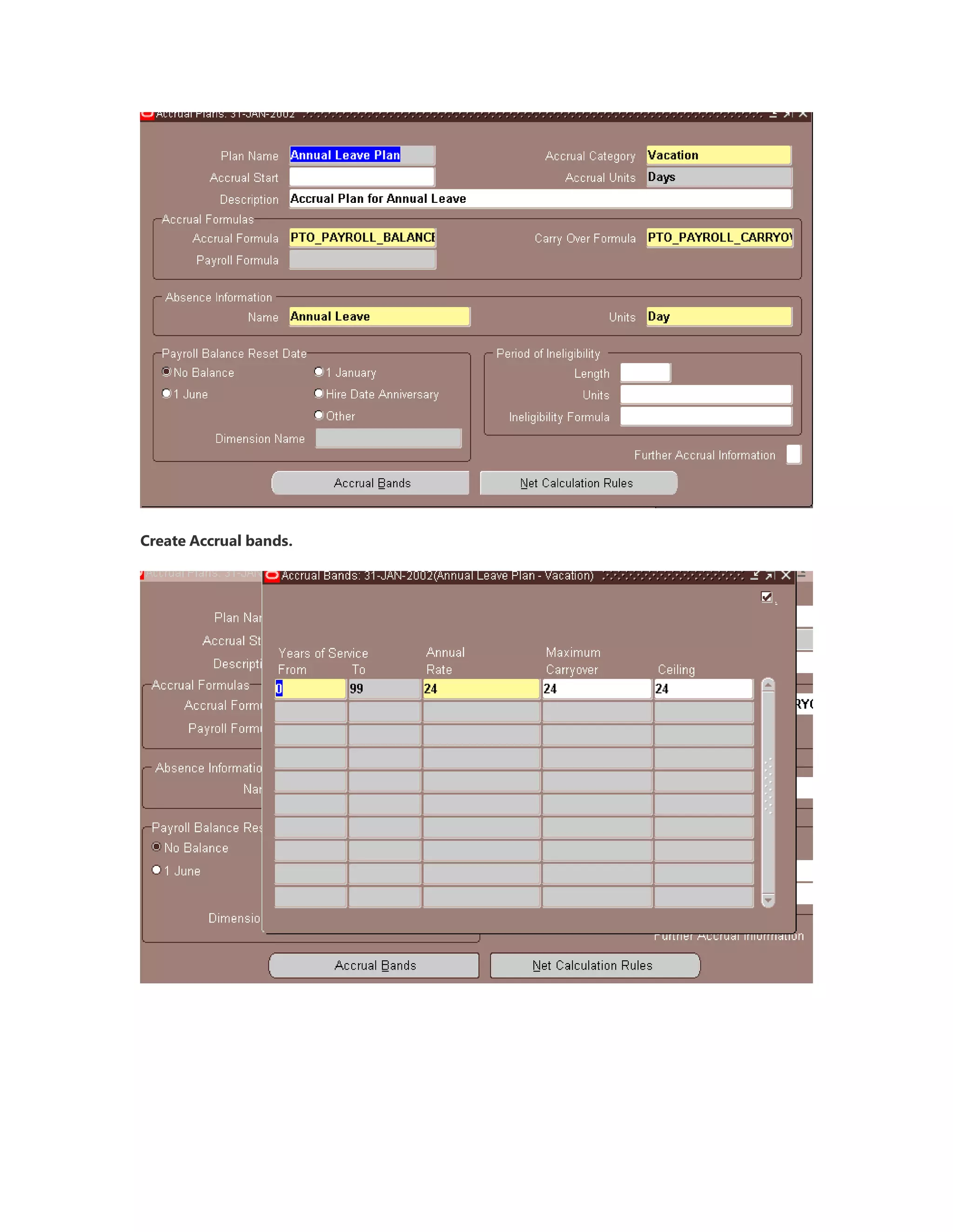 Oracle HRMS Accrual plan Setup | DOC