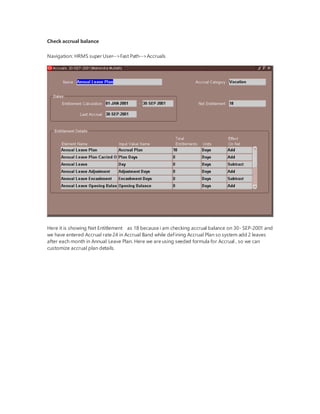 Oracle HRMS Accrual plan Setup | DOC