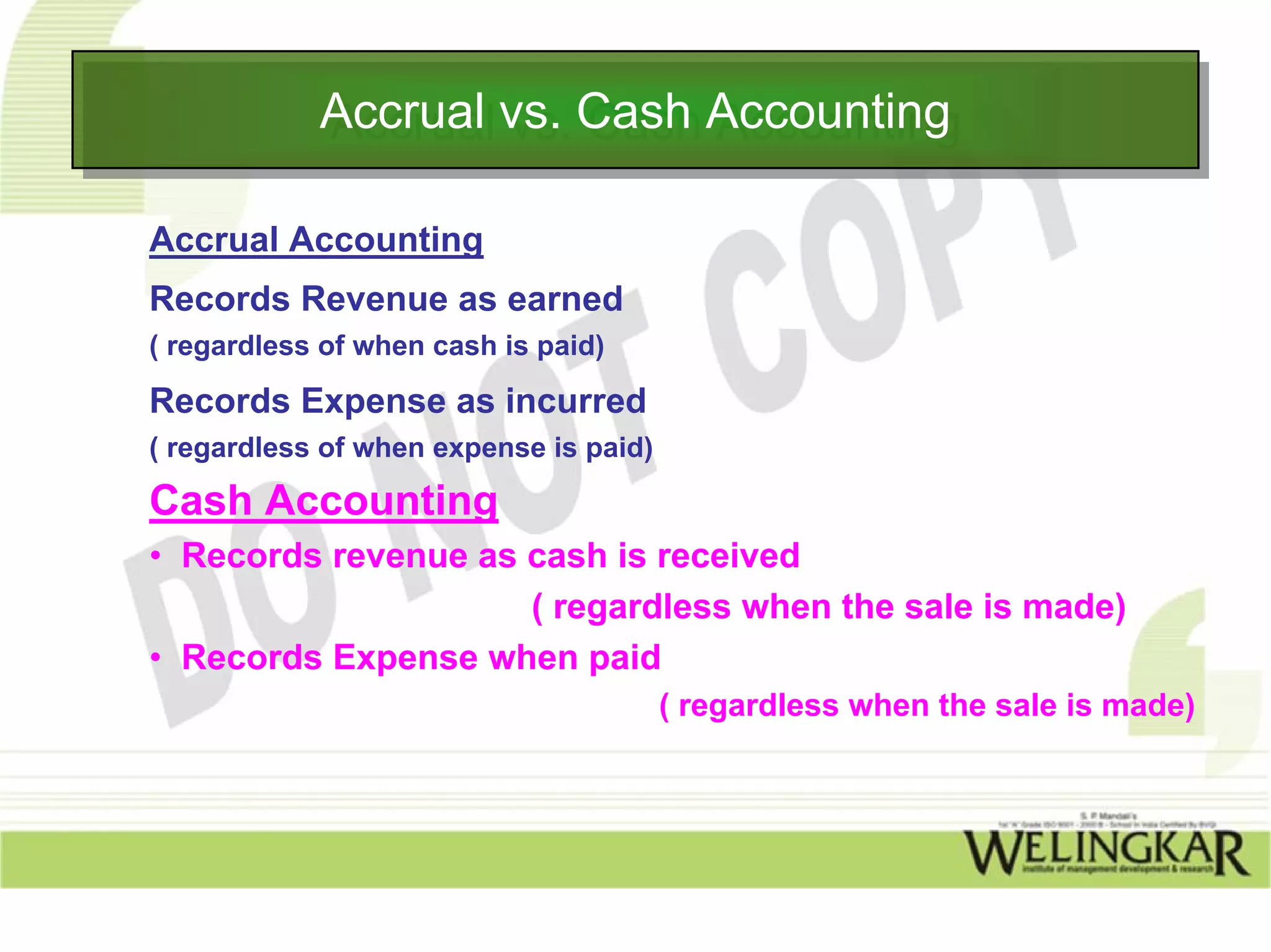 Accrual Accounting and The Balance Sheet | PDF