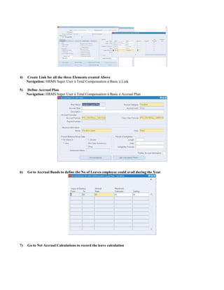 Accrual plan set up in oracle hrms | DOCX