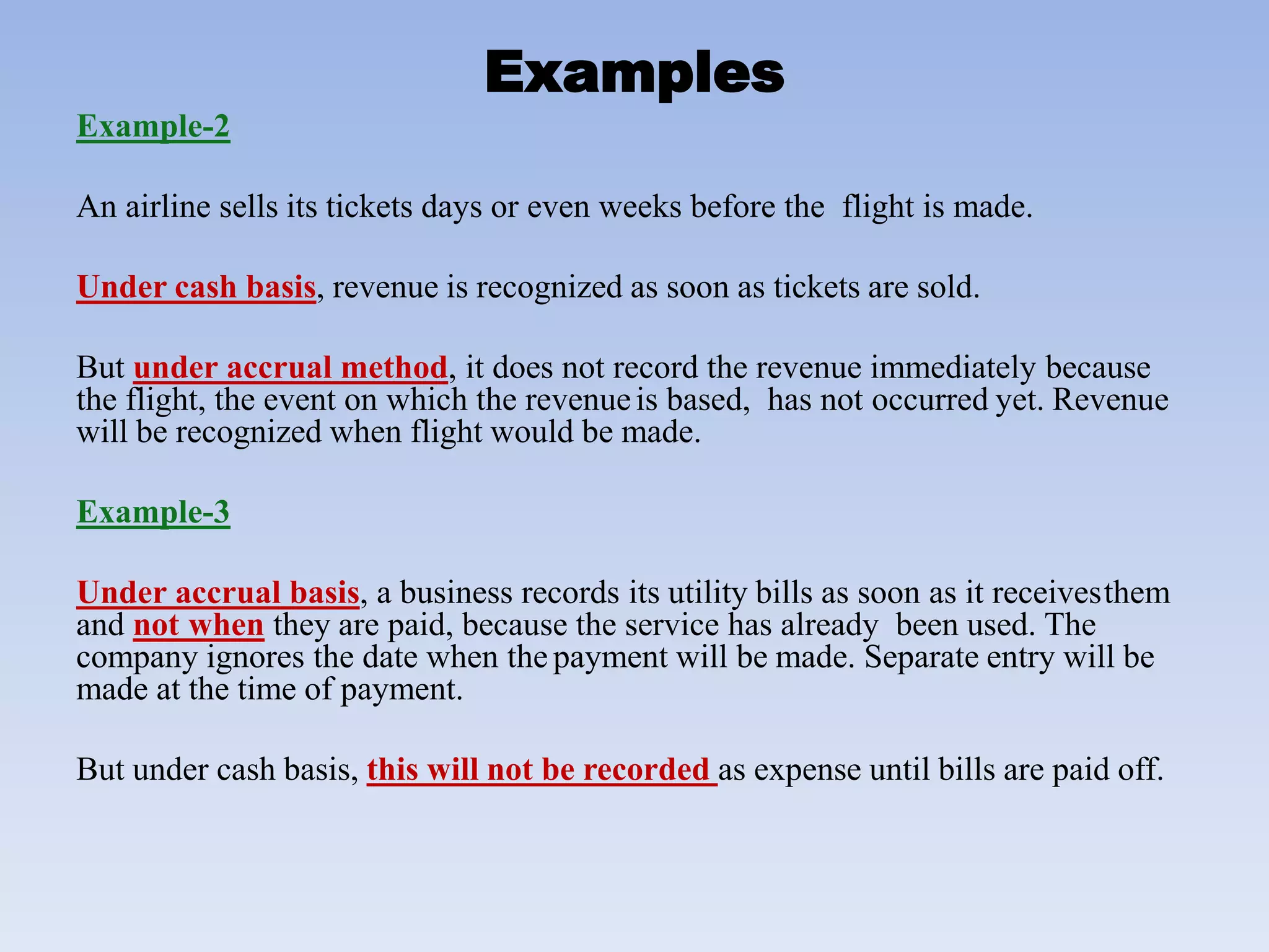 Accrual concept vs matching principle | PPTX