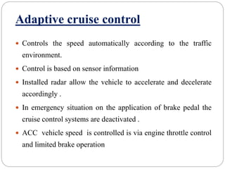 Adaptive cruise control | PPTX | Automotive Industry | Industries