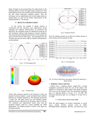 Analyzing the Different Parameters of Dipole Antenna | PDF