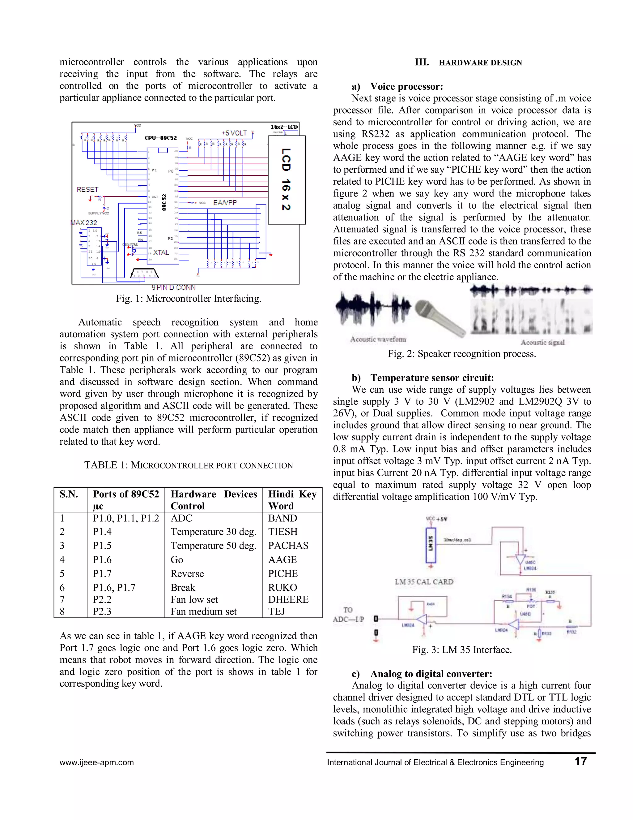 Automatic Control of Instruments Using Efficient Speech Recognition Algorithm | PDF | Home ...