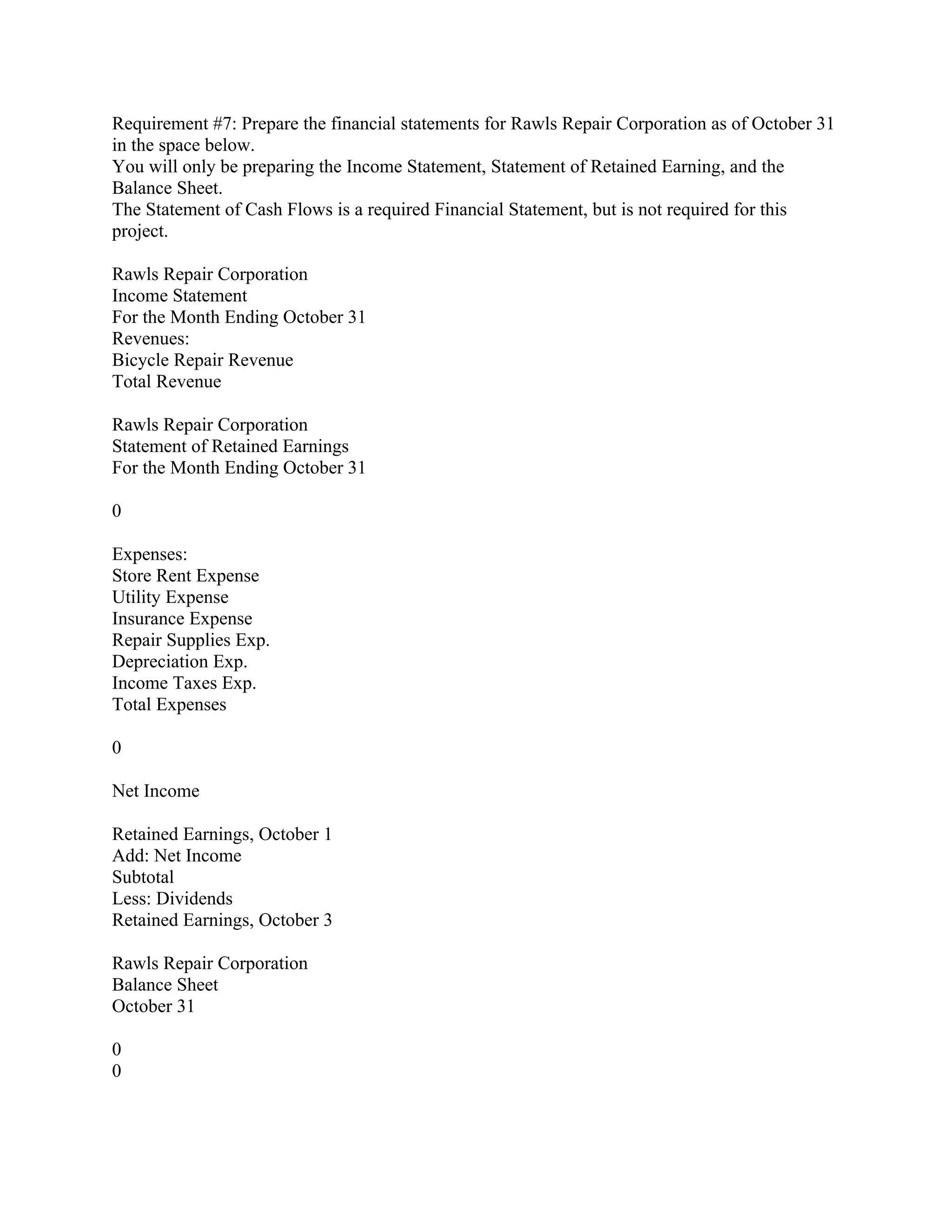 Acct 212 Course Project 1 Pdf