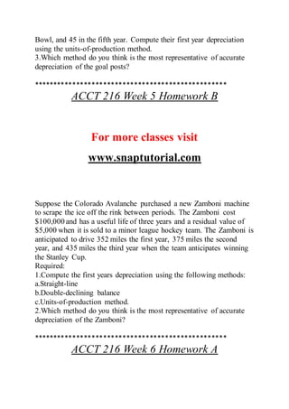 ACCT 216 Exceptional Education / snaptutorial.com | PDF