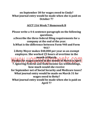 Acct 216 accounting theory and applications | DOC