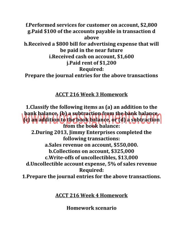 Acct 216 accounting theory and applications | DOC