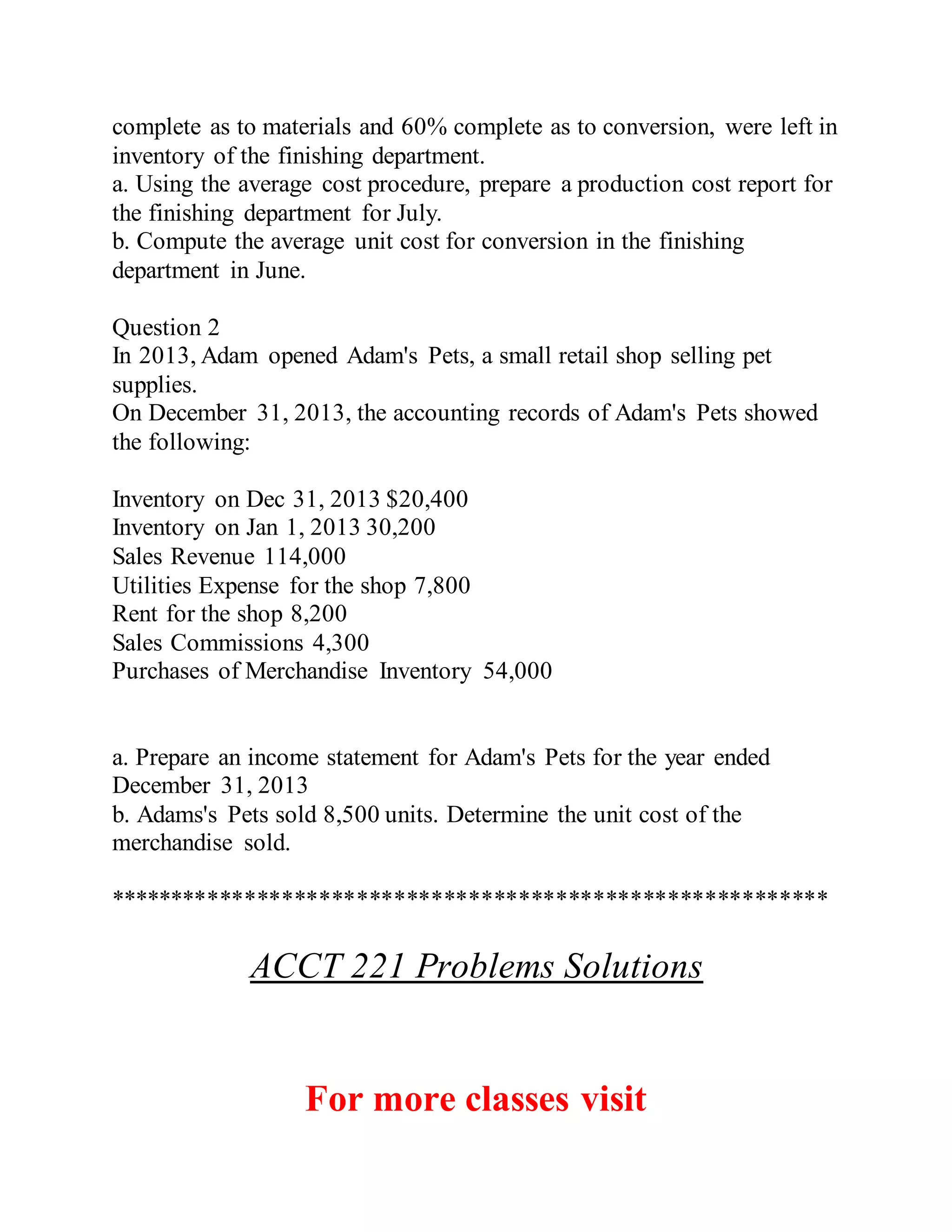ACCT 221 Technology levels--snaptutorial.com