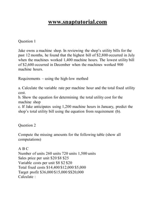 ACCT 221 Technology levels--snaptutorial.com