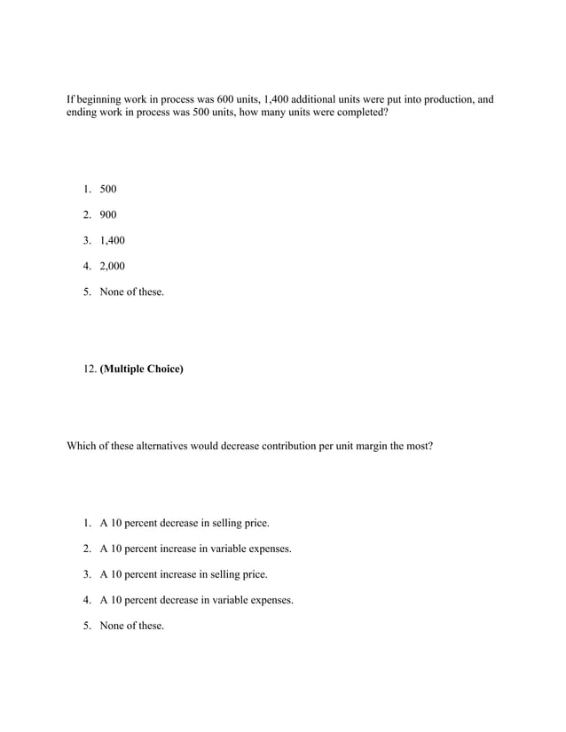 Acct 301 final examination answers umuc | PDF