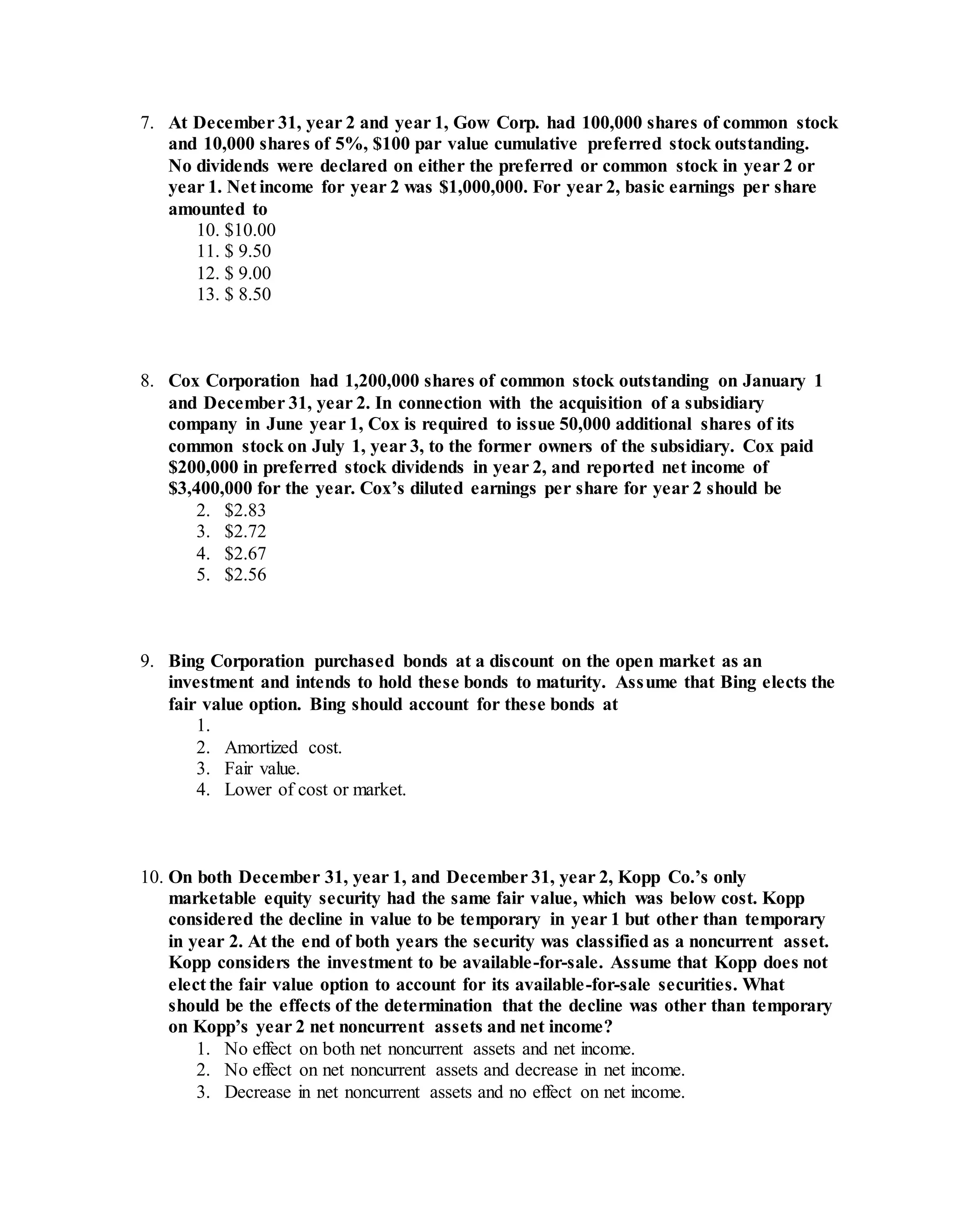 Acct 311 final exam answers | DOCX