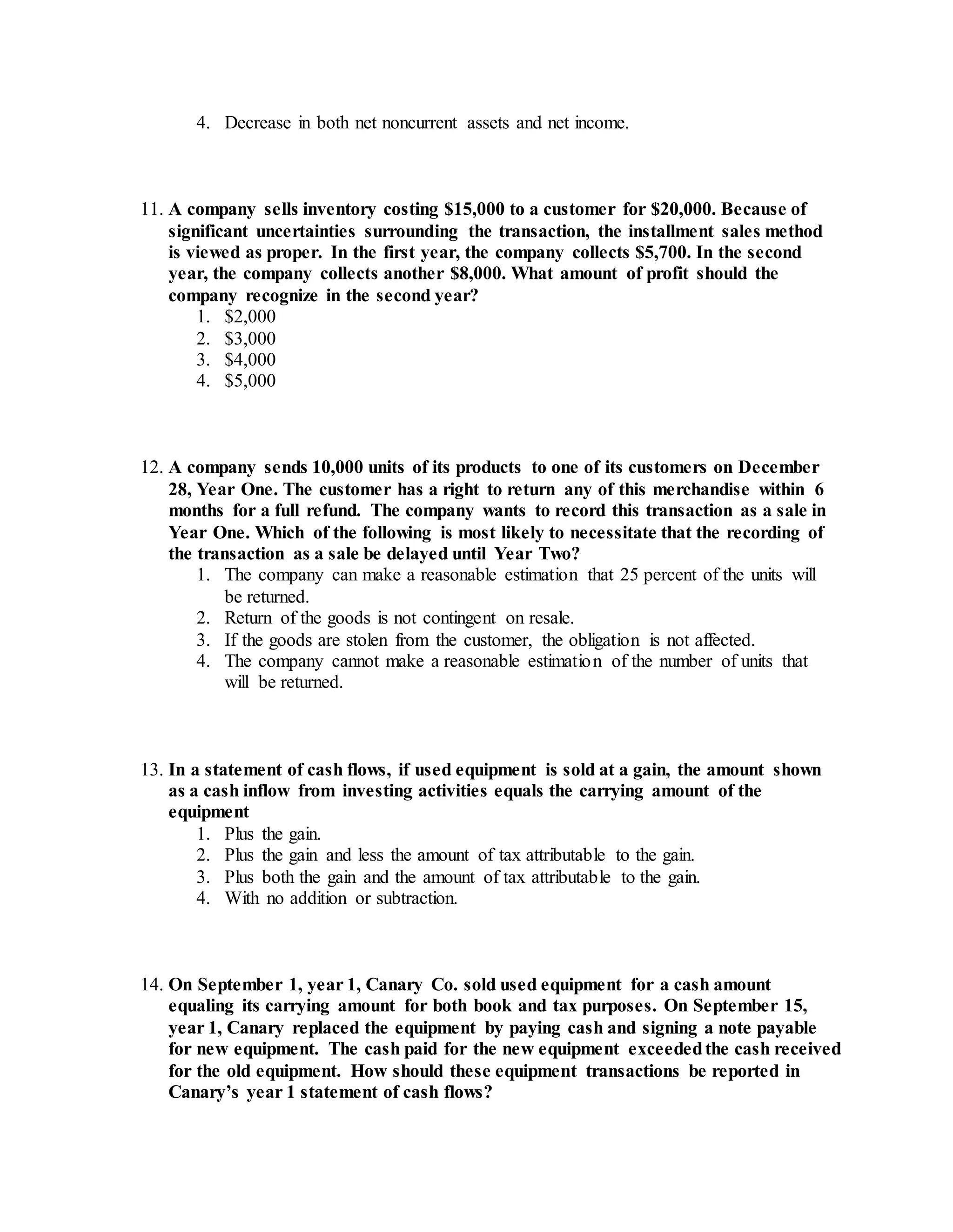 Acct 311 final exam answers | DOCX