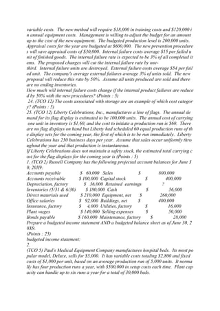Acct 434 final exam set 2 | PDF | Business Accounting & Finance | Business