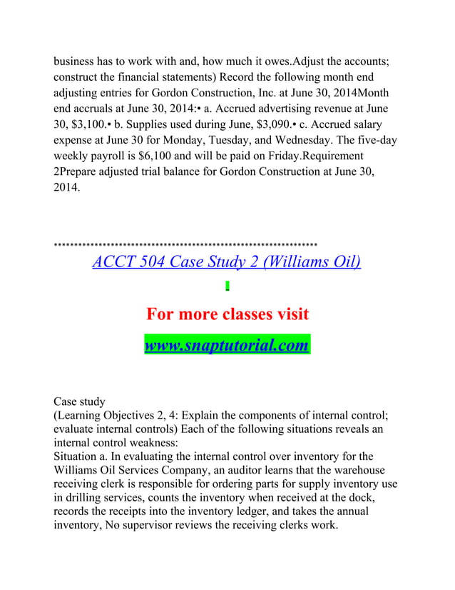 Acct 504 Education Organization -- snaptutorial.com