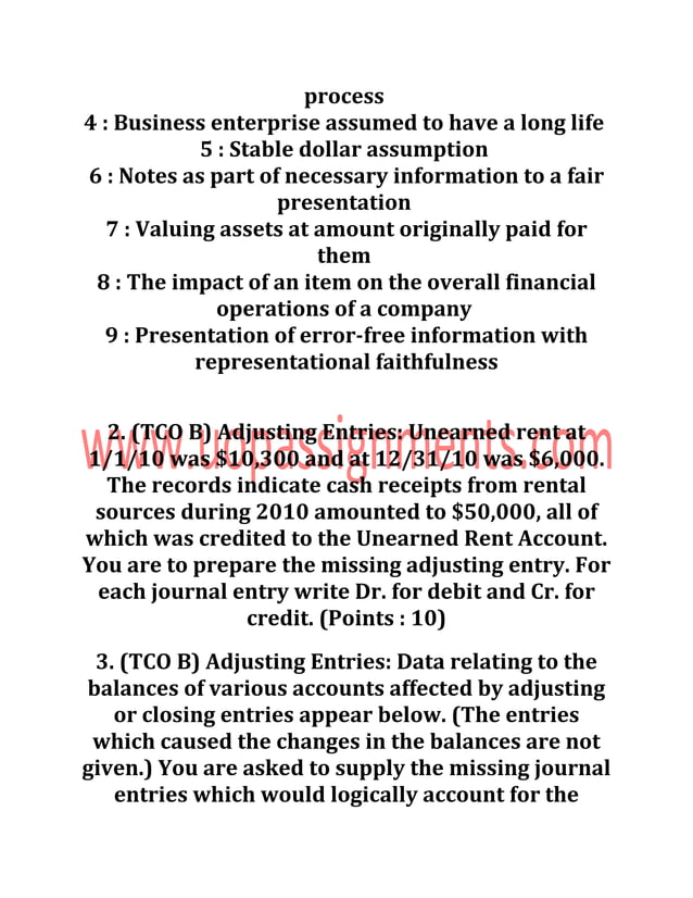 Acct 550 final exam | DOC | Business Accounting & Finance | Business