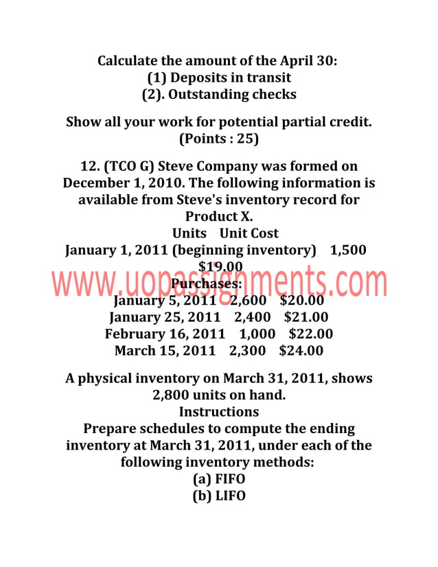 Acct 550 final exam | DOC | Business Accounting & Finance | Business