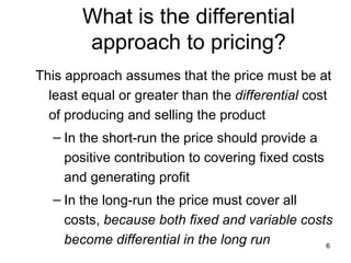 Differential Cost Analysis chapter7 | PPT