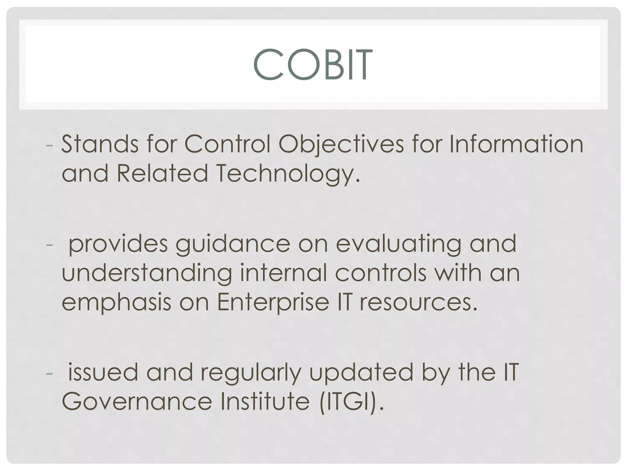 CObIT | PPT