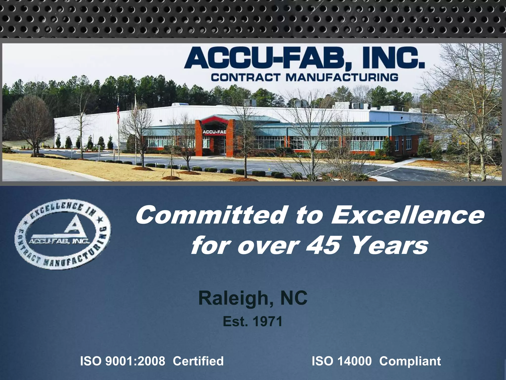Accu-Fab Sales Presentation - Manufacturing and Engineering ...