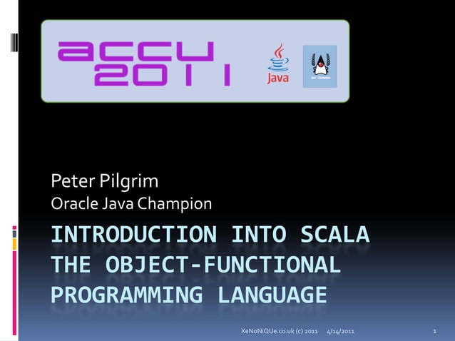 Accu 2011 Introduction To Scala An Object Functional Programming Language Pdf Programming