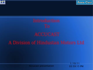 Accu cast new | PDF