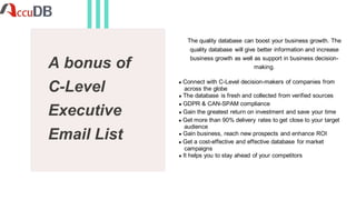 C Level Executives | DOC | Business Accounting & Finance | Business