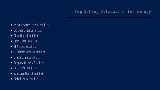 Technology Users Email List | PPT | Free Download