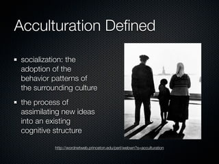 Acculturation Definition