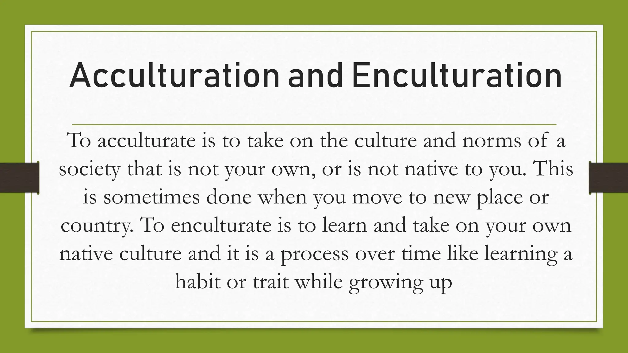 Acculturation Enculturation And Diffusion Pptx