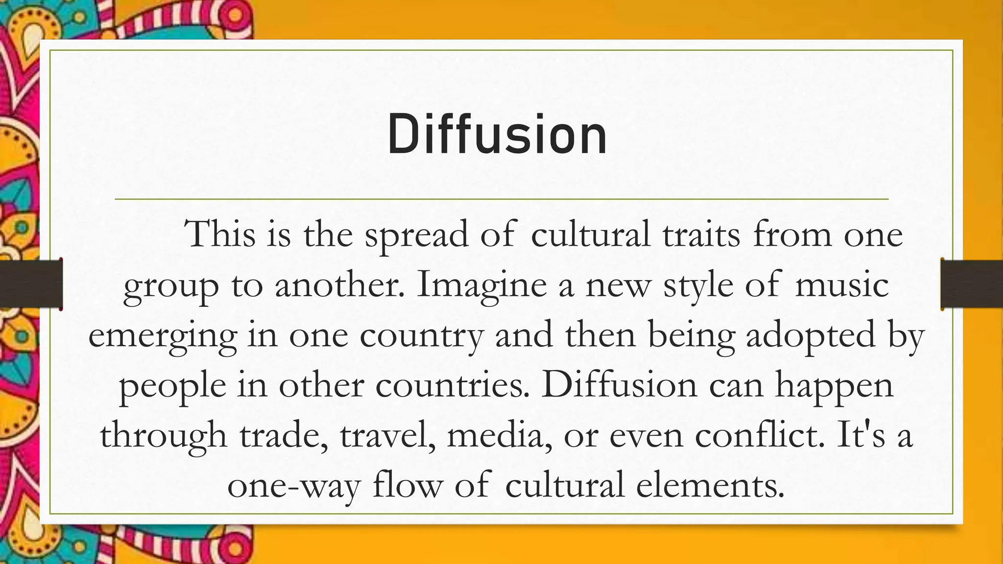 Acculturation Enculturation And Diffusion Pptx
