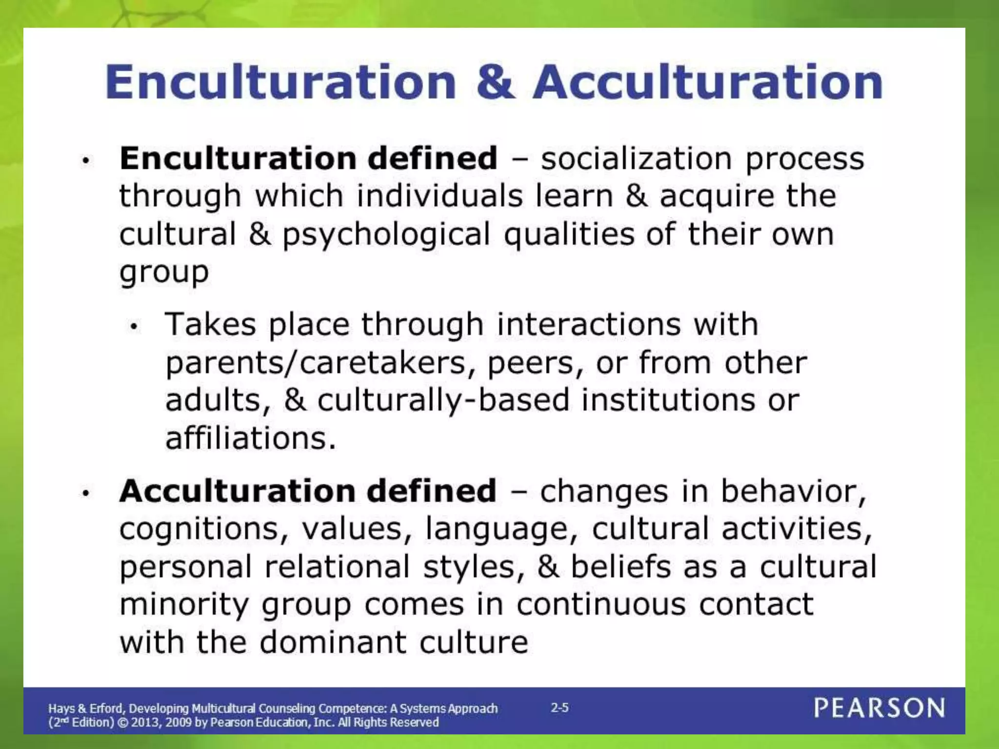 Acculturation and Assimilation the way to see the different views of a ...