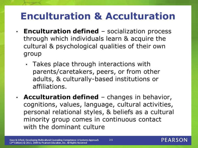 Acculturation and Assimilation the way to see the different views of a ...