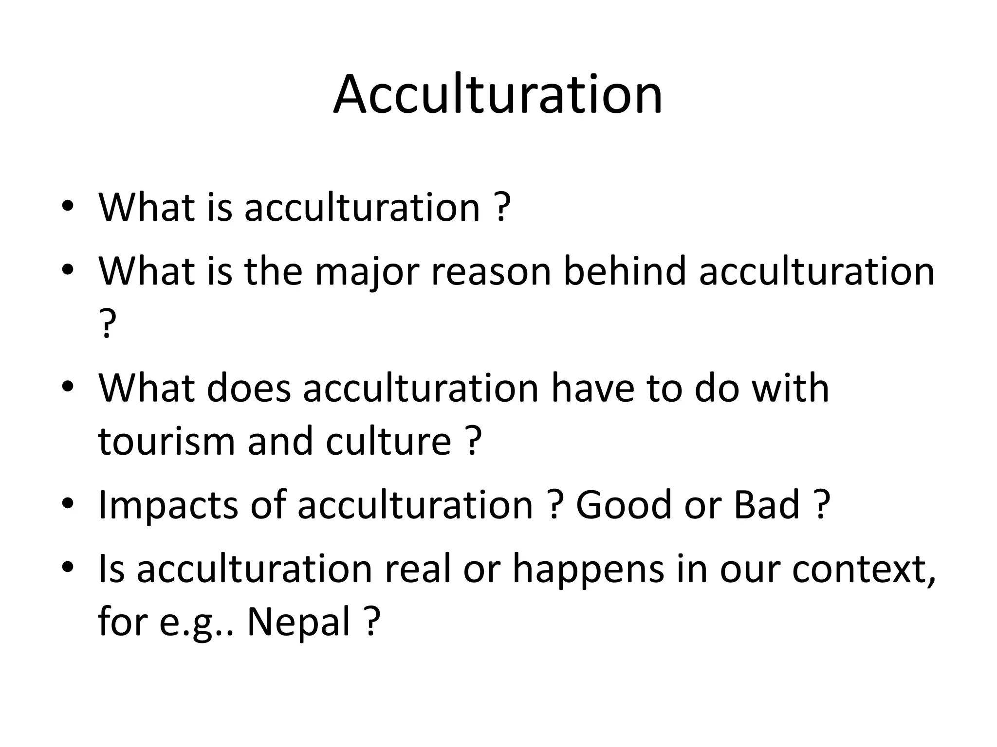 Acculturation and language | PPTX