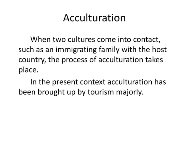 Acculturation and language | PPT