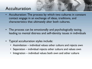 Acculturation And Mental Health In Latino Community | PPT