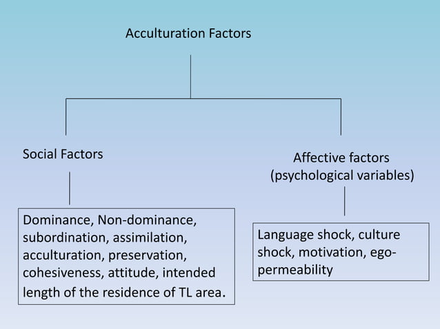 Acculturation model | PPTX | Education