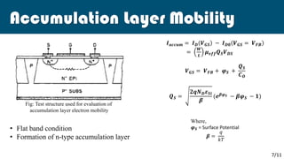 Inversion and Accumulation Layer Mobility Model | PDF