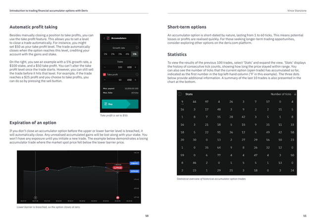 Deriv Accumulator Trading Stratagies by Vince Stanzione | PDF