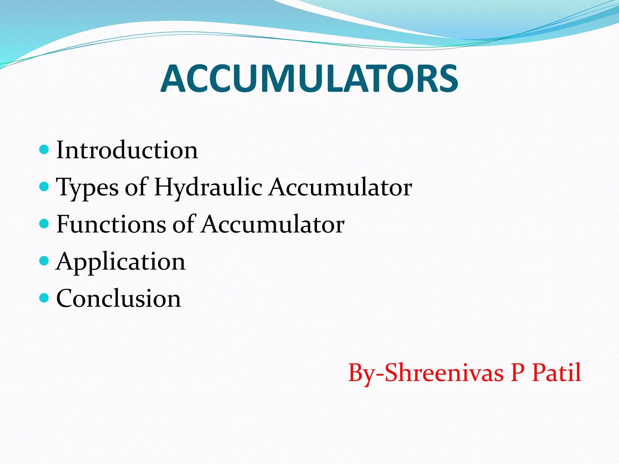 Accumulators | PPT
