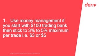 7 tips trading Deriv Accumulator Options | PPTX