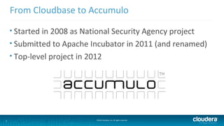 Apache Accumulo Overview | PPT | Cloud Computing | Internet