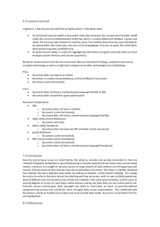 Granular Access Control Using Cell Level Security In Accumulo | PDF