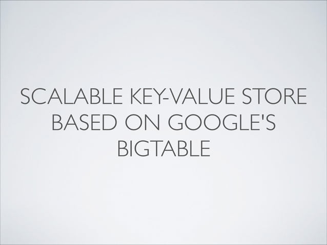 Accumulo design | PPT